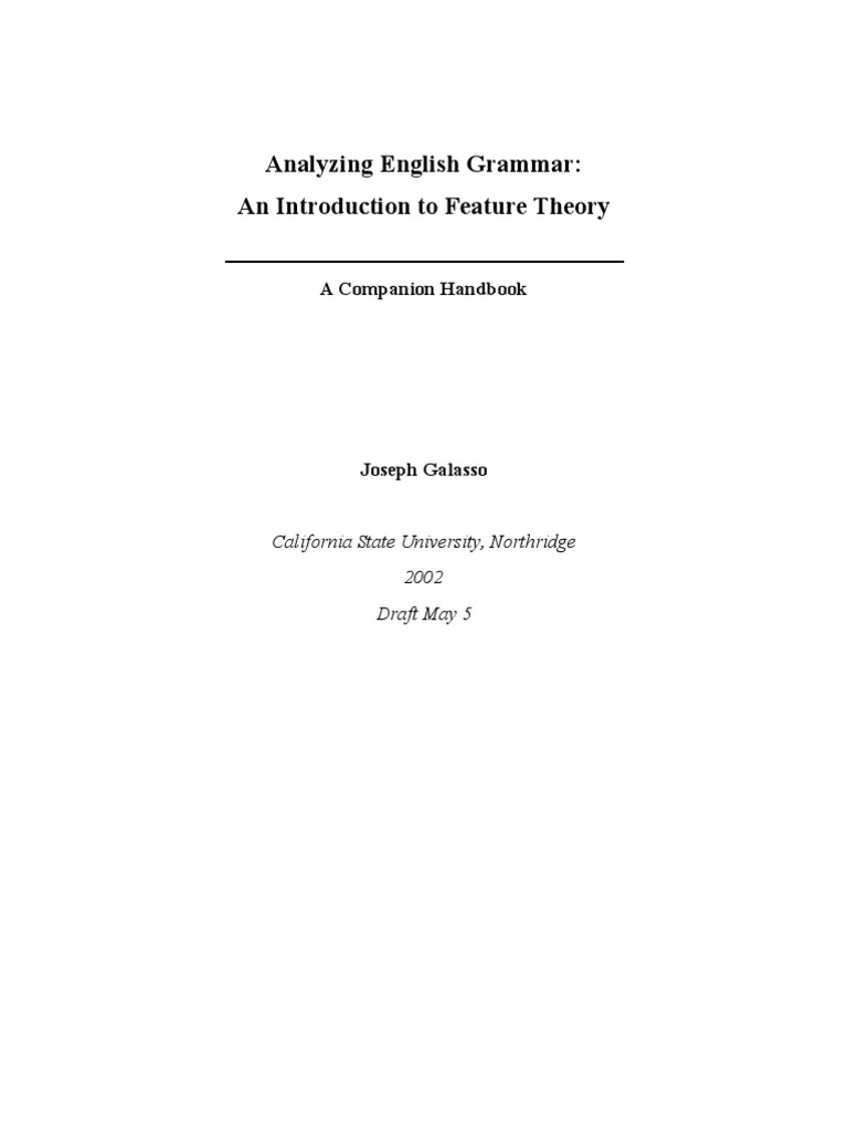 English Grammar Handbook | PDF | Part Of Speech | Word