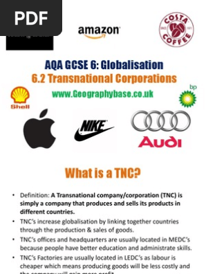 Transnational Corporations Logos
