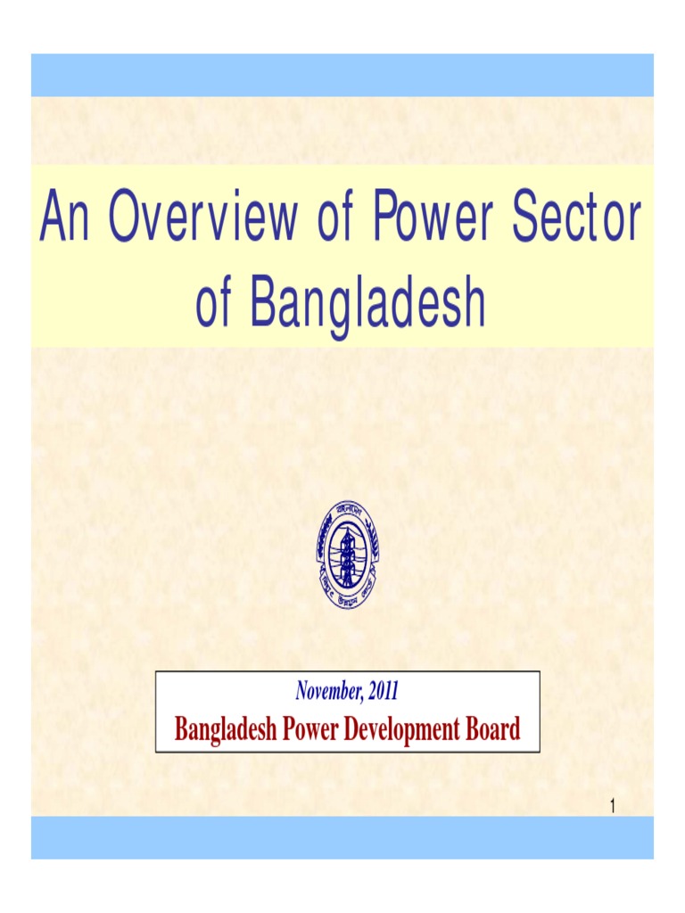 Overview of Bangladesh's Power Sector | PDF | Electricity Generation ...