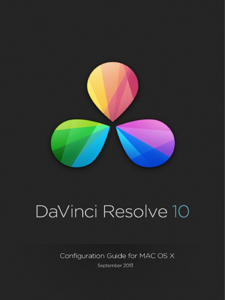DaVinci Resolve Mac Configuration Guide Sept 2013 | PDF | Graphics ...