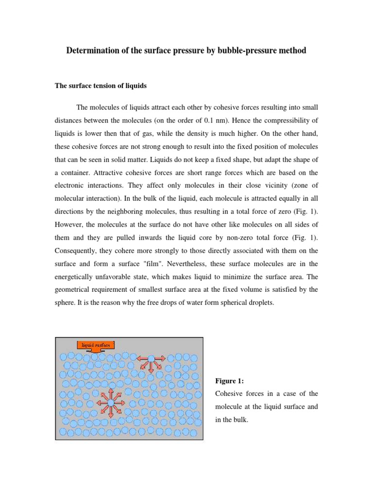 Surface Tension-Bubbles PDF | PDF | Teaching Methods & Materials ...
