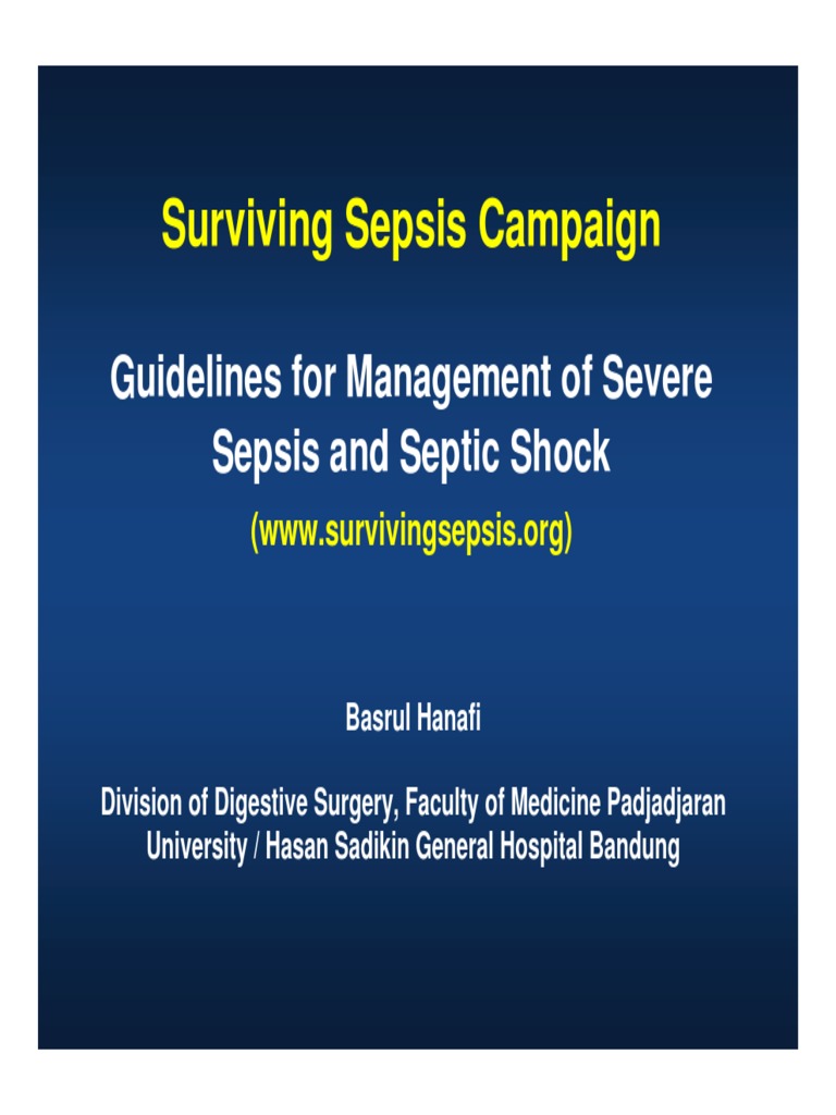 Surviving Sepsis Campaign Surviving Sepsis Campaign 2021 Adult