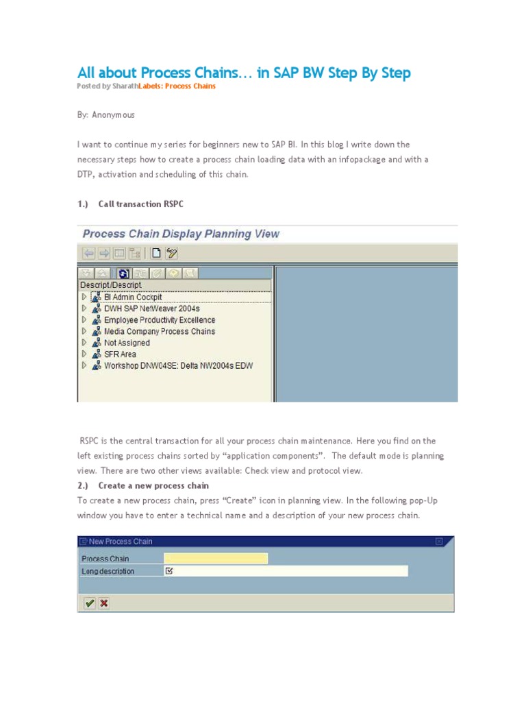 Process Chain | PDF | Variable (Computer Science) | Information Retrieval