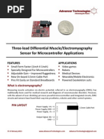 Electromyography (EMG) Sensor Data Sheet | PDF | Electromyography ...