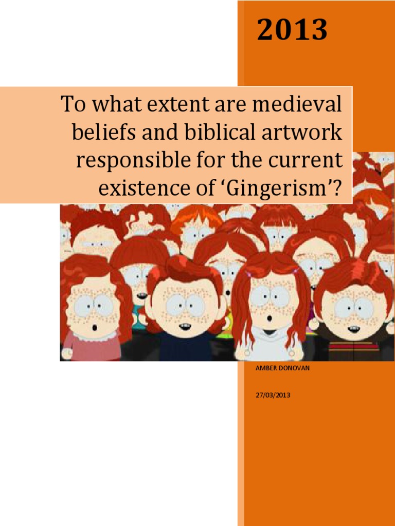 Gingerism | PDF | Red Hair | Cain And Abel