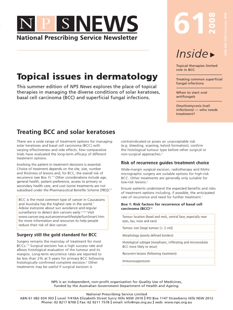 Topical Issues in Dermatology | Health Sciences | Wellness