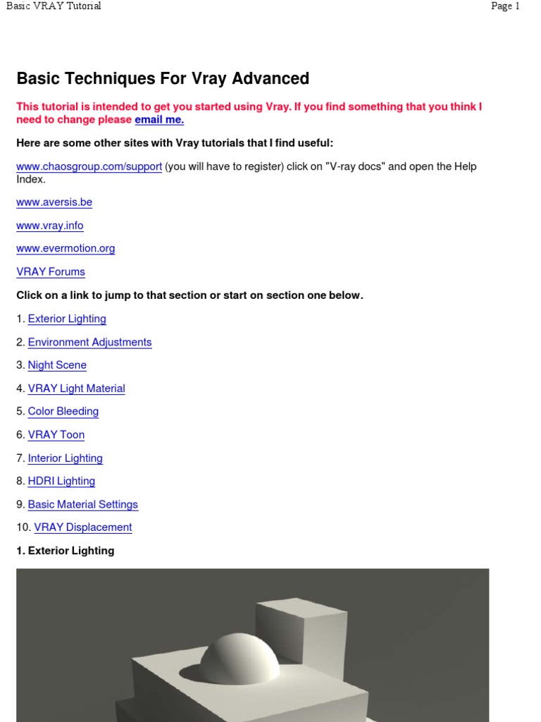 Basic VRAY Tutorial | PDF | Rendering (Computer Graphics) | High ...