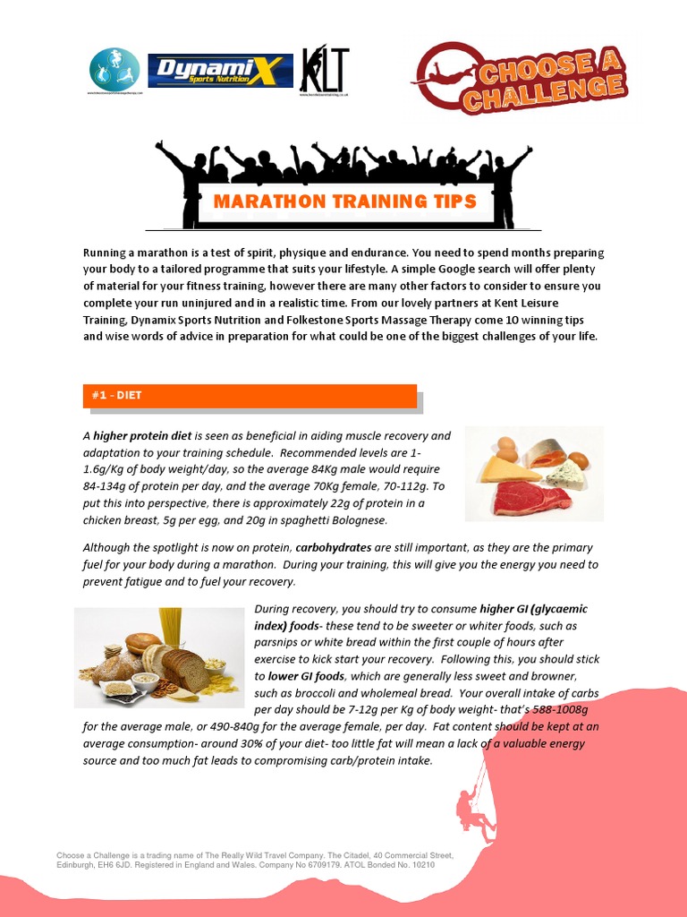 Top 10 Marathon Training Tips | PDF | Strength Training | Massage