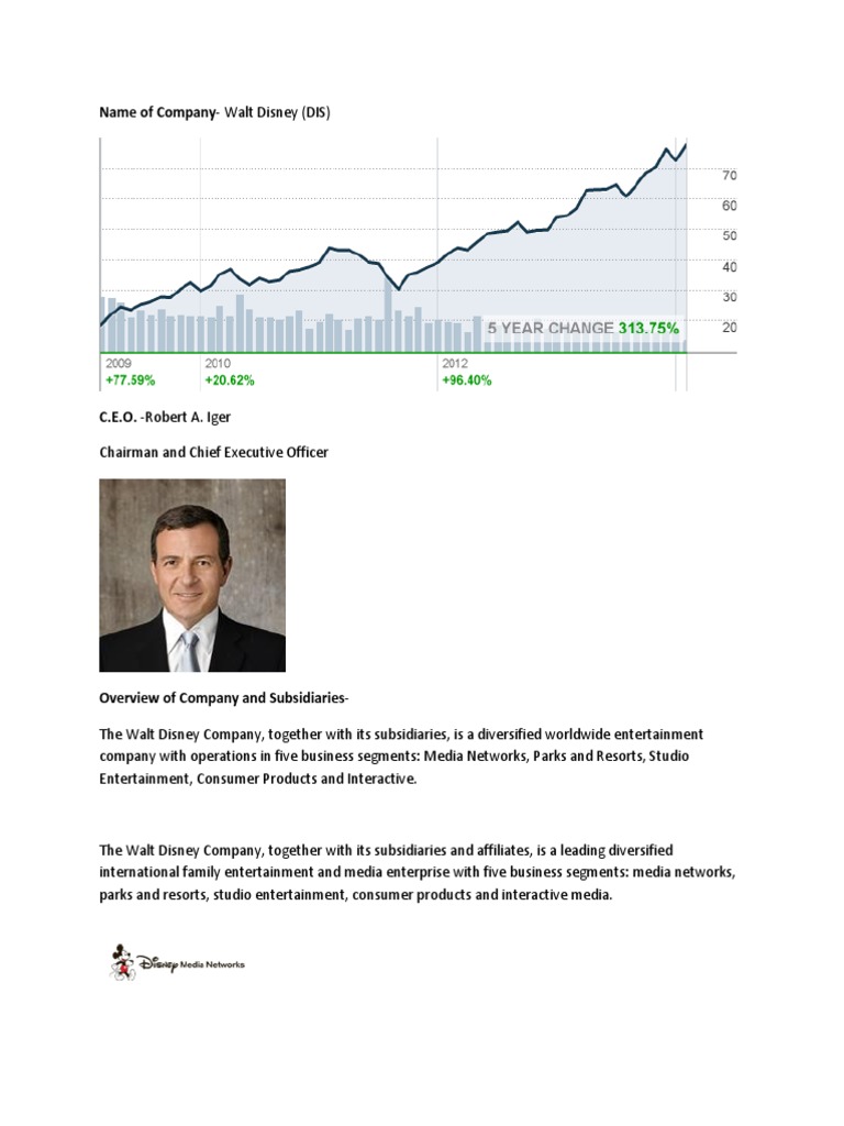 Walt Disney Stock | PDF | The Walt Disney Company | American ...