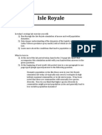 Case Study - The Wolves of Isle Royale | PDF | Predation | Island