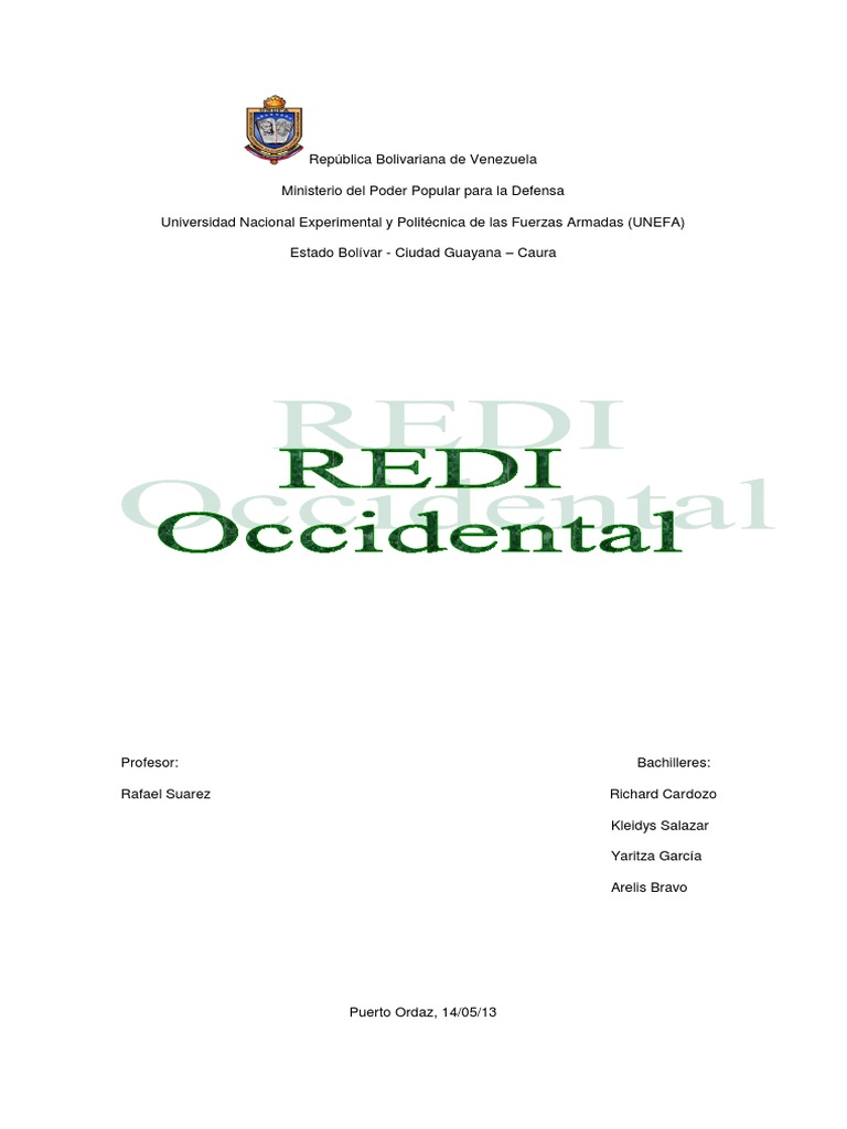 Redi Occidental | PDF | Venezuela | Hugo Chavez