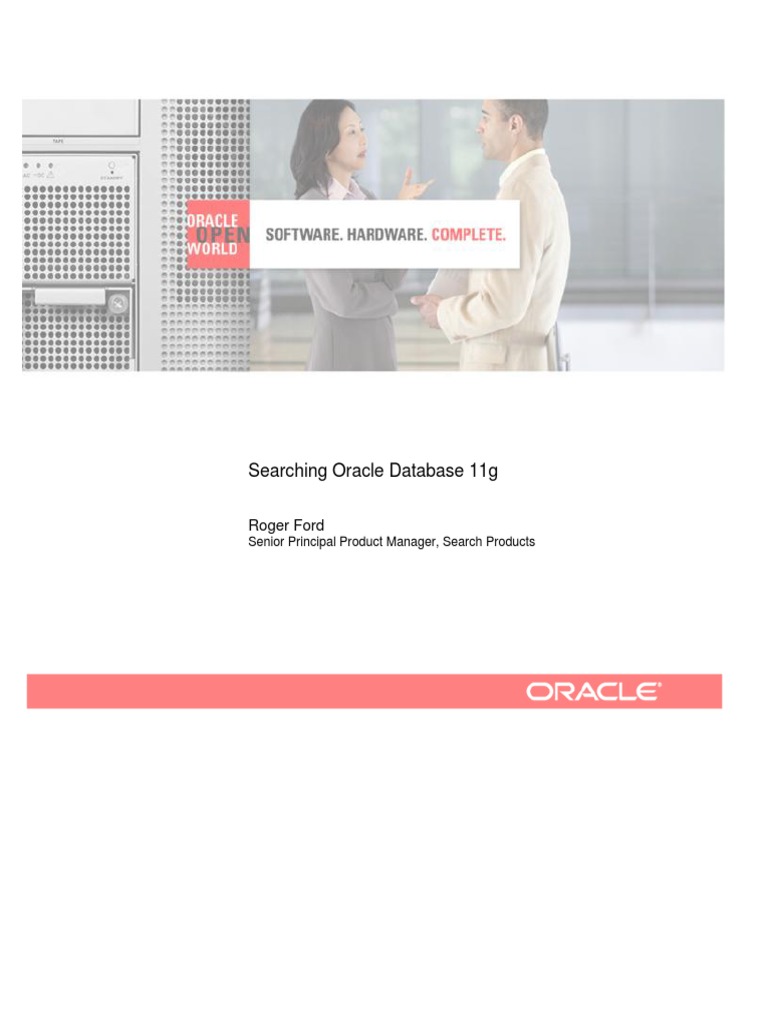 11g Oracle Search | PDF | Databases | World Wide Web