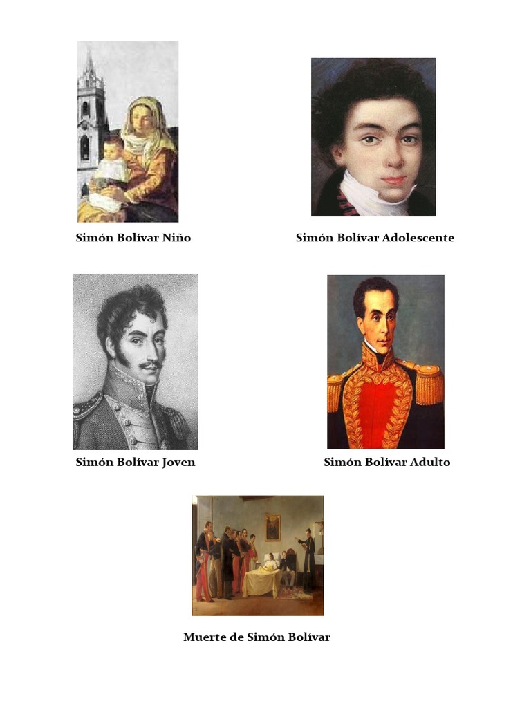 Simón Bolívar Niño Simón Bolívar Adolescente | PDF