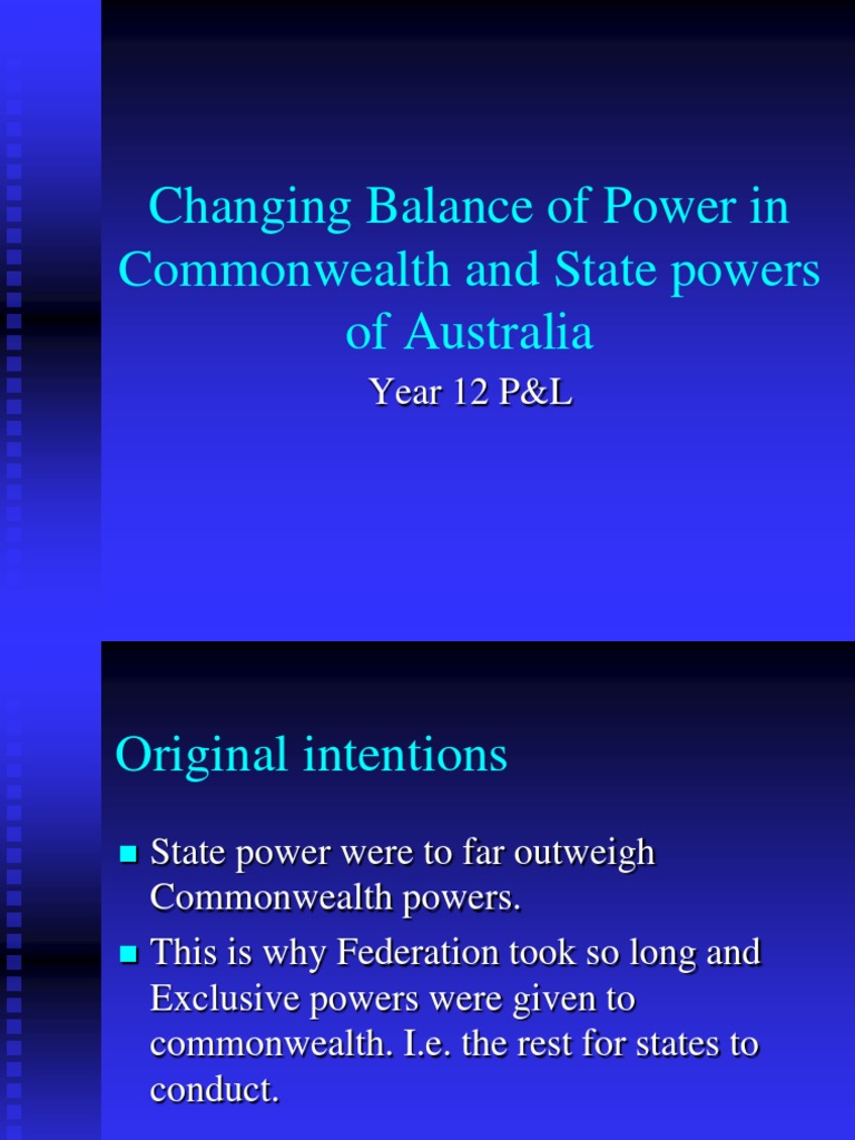 Balance of Power | PDF | High Court Of Australia | Australia