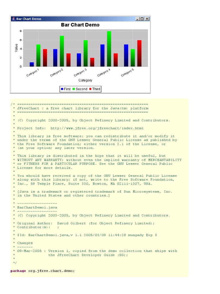 J Free Chart | PDF | Gnu | Java (Programming Language)