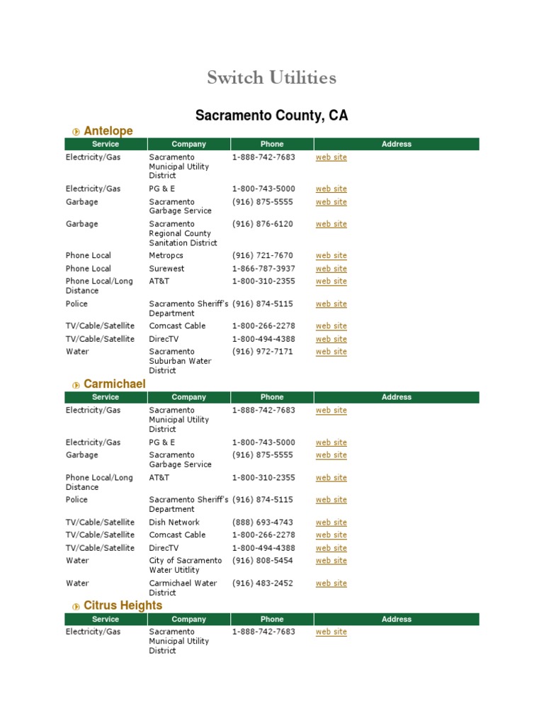 Switch Utilities | PDF | Financial Services Companies Of The United ...