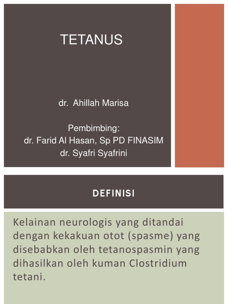 Tetanus | PDF