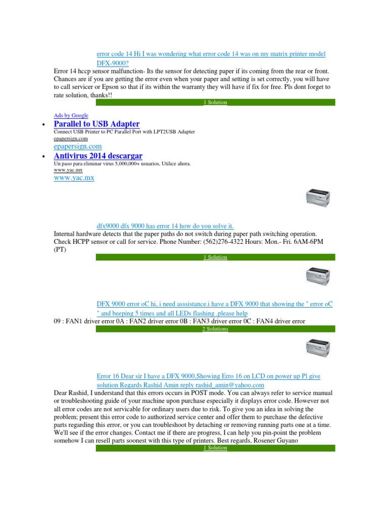 Error Code 14 Hi I Was Wondering What Error Code 14 Was On My Matrix ...