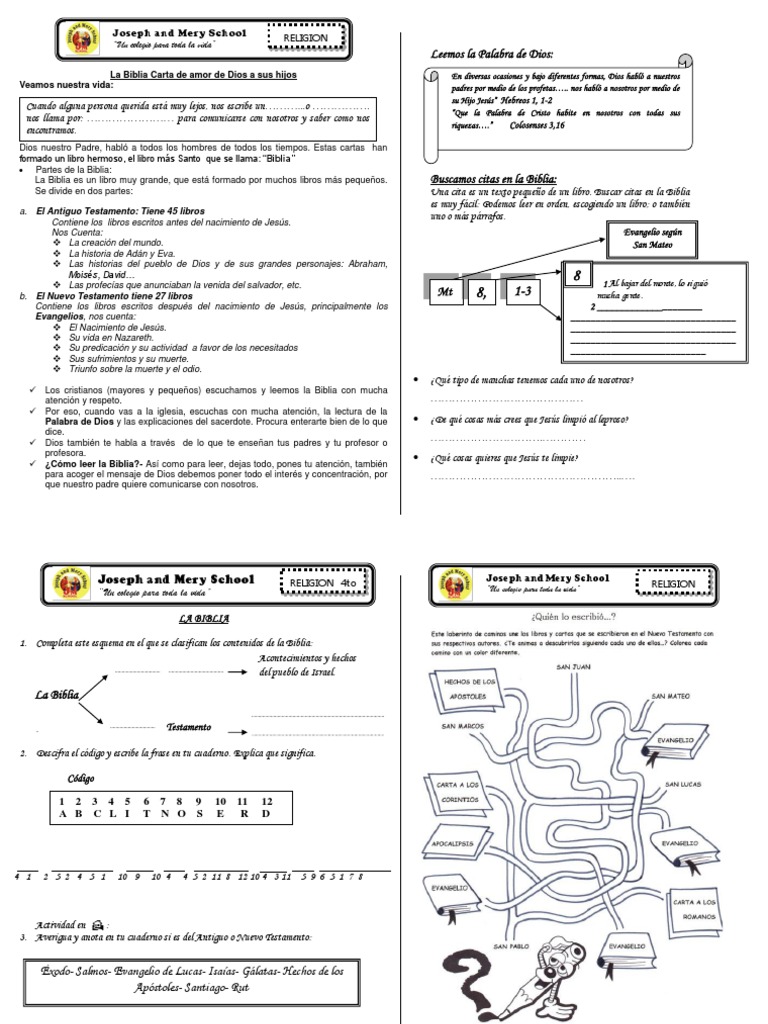 La Biblia Carta de Amor de Dios A Sus Hijos | PDF | Biblia | María ...