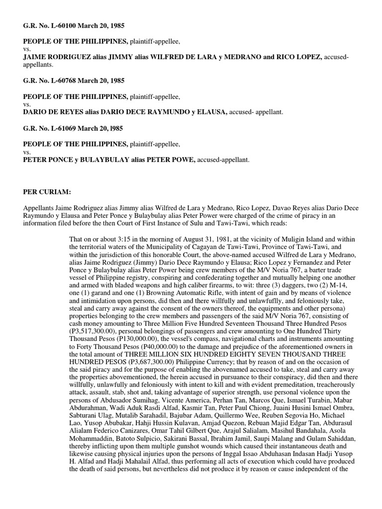 People V Rodriguez | PDF | Plea | Murder