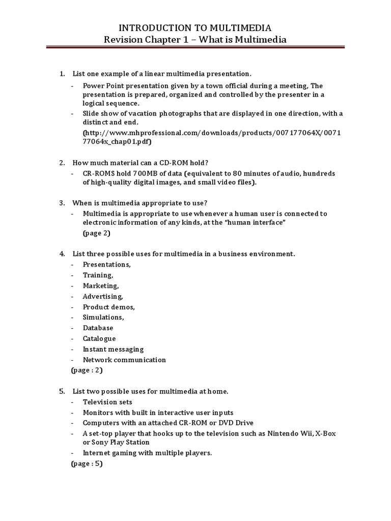 IMI Introduction To Multimedia and The Internet | PDF | Multimedia | Cd Rom