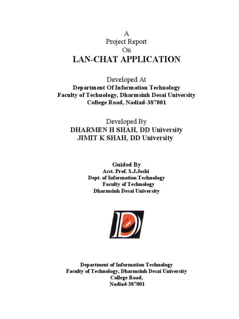 Project Report On Lan-Chat Application in Java-MySQL | PDF | Login ...