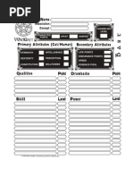 Witcher Character Sheet PDF | PDF | Weaponry | Leisure