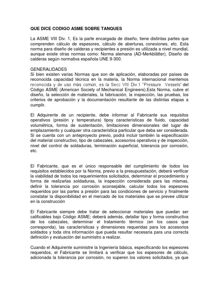 La Asme Viii Div | PDF | Medida de presión | Presión