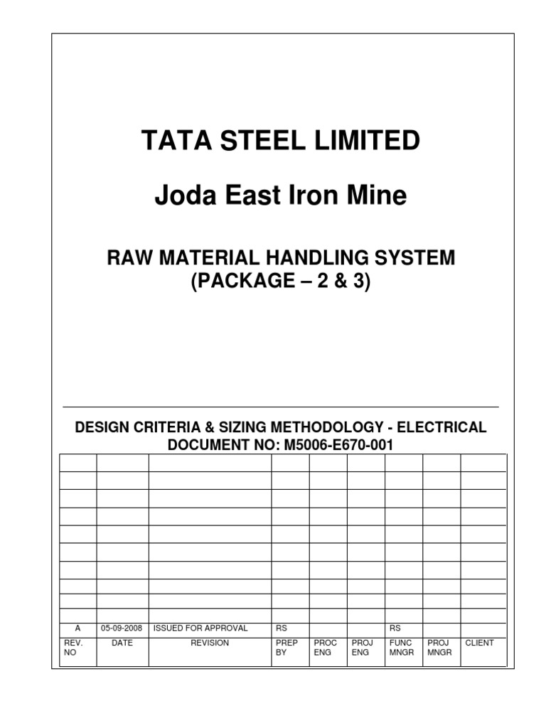 Design Criteria Electrical | PDF | Electrical Substation | Cable