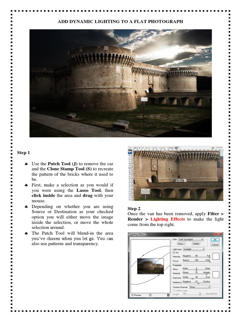 Add Dynamic Lighting to Photos | PDF | Natural Philosophy | Art Media