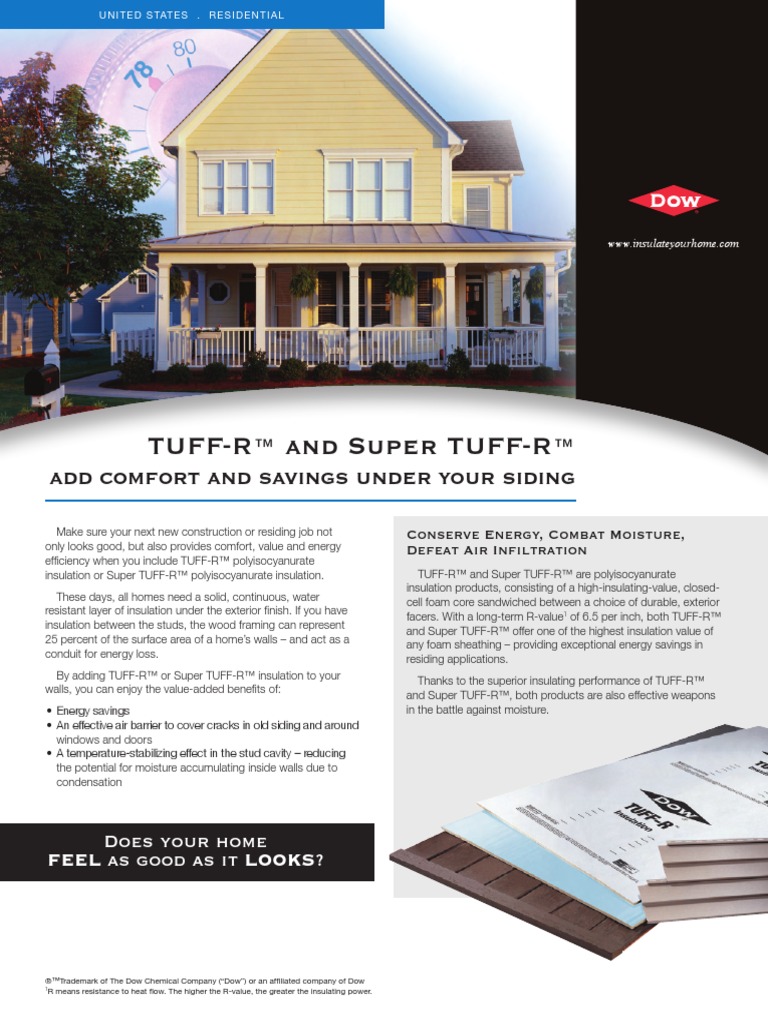SuperTuff R Tuff R SellSheet | PDF | Building Insulation | Industries