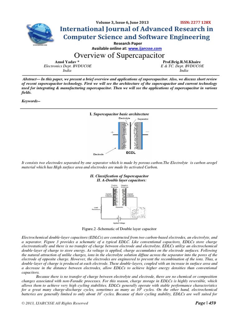 Overview of Supercapacitor | PDF
