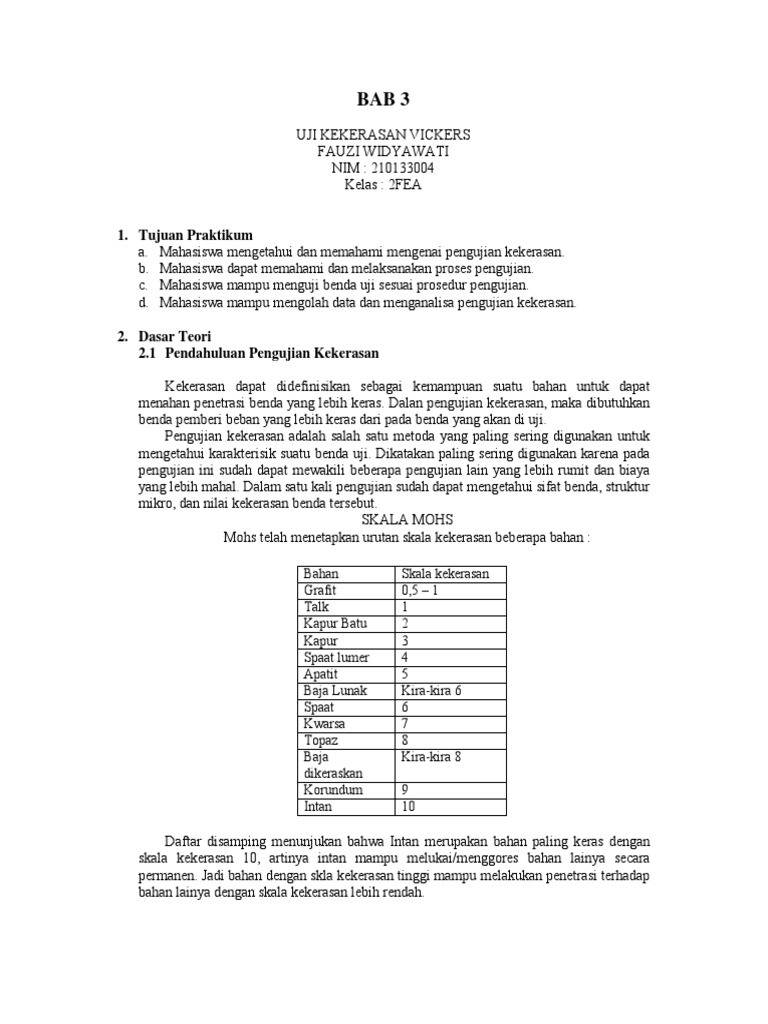 Uji Kekerasan Vicker - ASTM - E384 | PDF