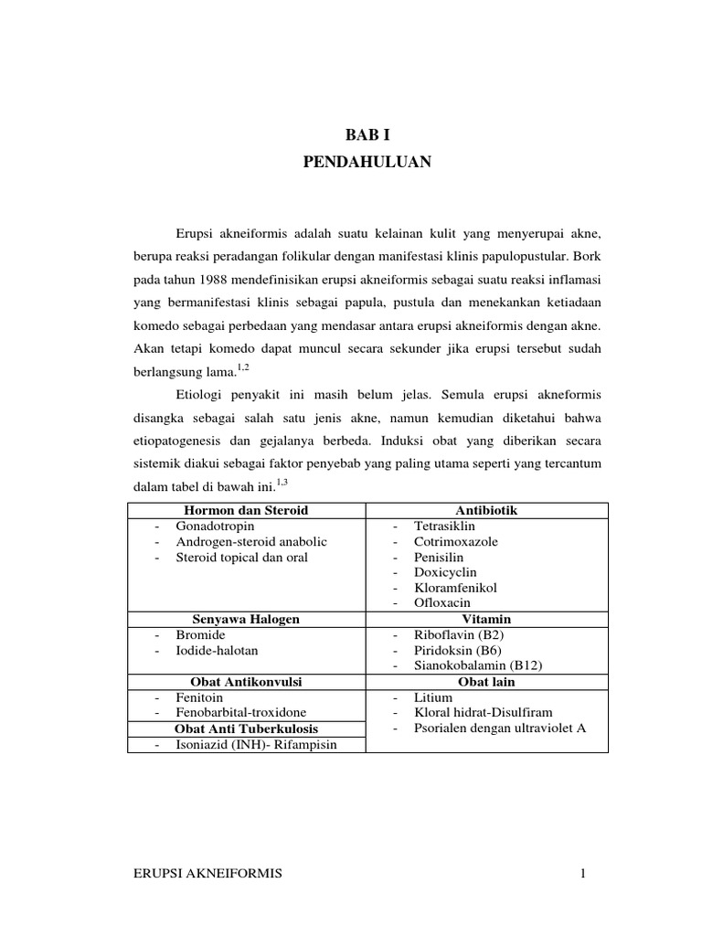Laporan Kasus Erupsi Akneiformis | PDF