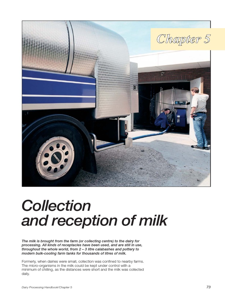 05 Collection and Reception of Milk | PDF | Dairy | Oil Tanker