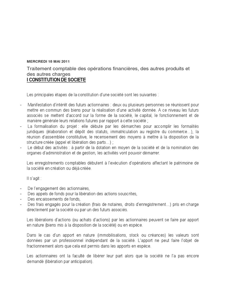 Compta Société | PDF