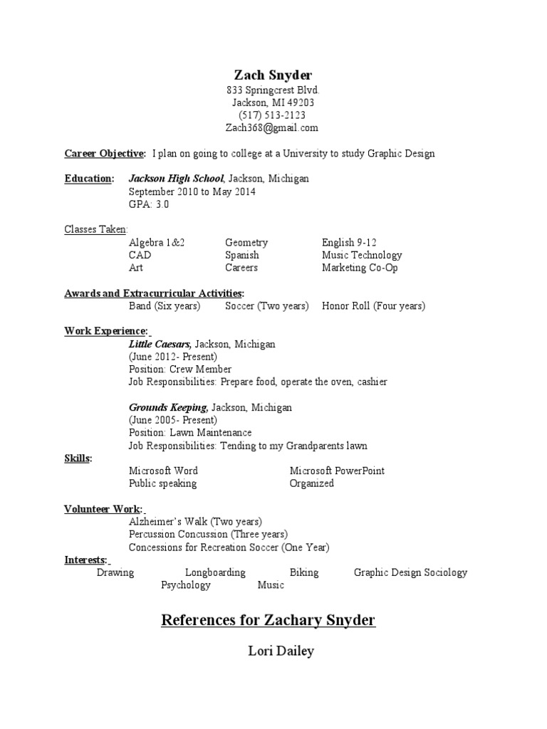 2 Snyder Resume | PDF