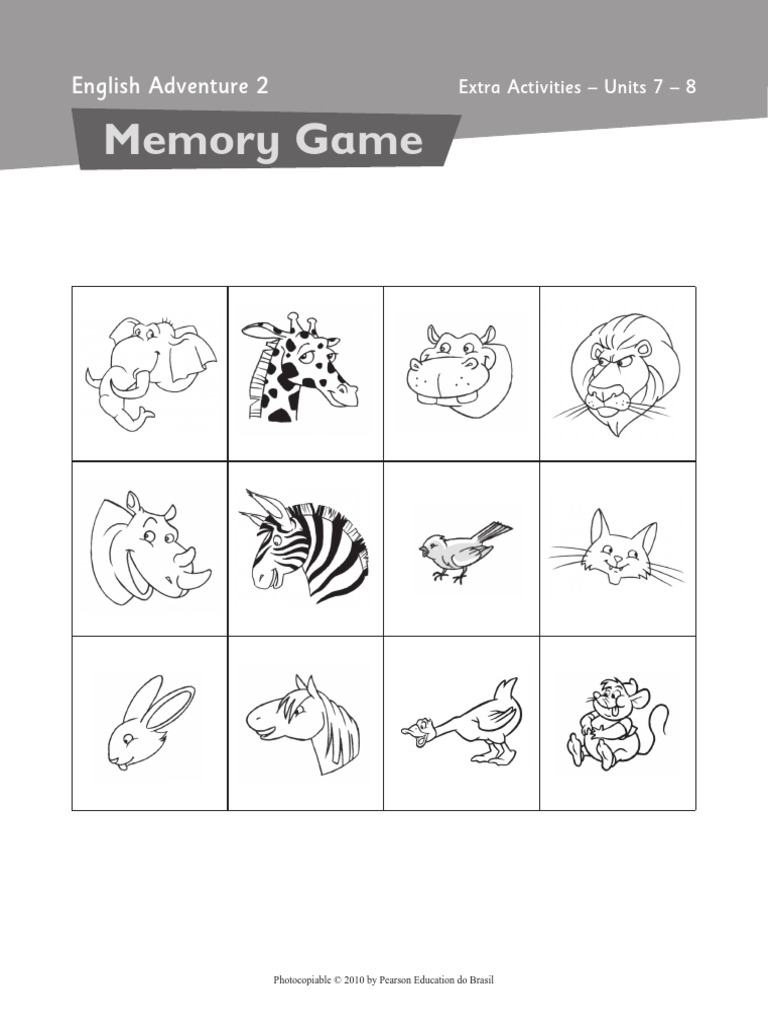 English Adventure 2 Extra Activities Units 7 8 | PDF