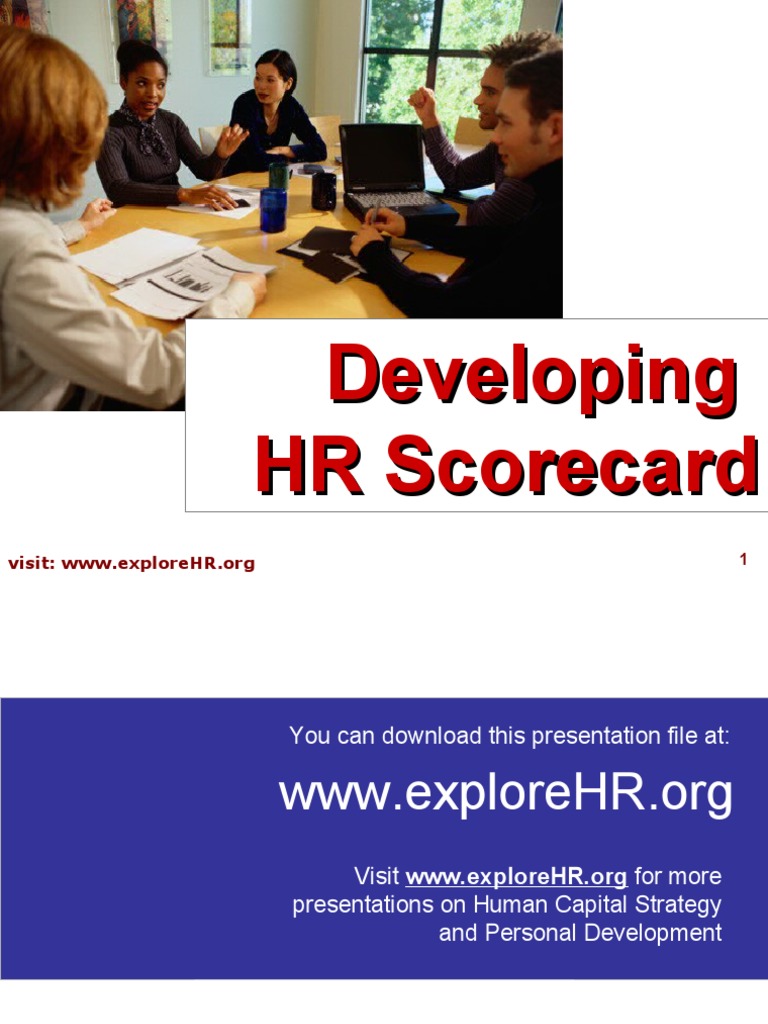 HR Scorecard Development Guide | PDF | Talent Management | Accountability