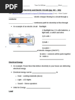 KS3 Physics: Electric Current & Voltage | PDF | Voltage | Electric Current