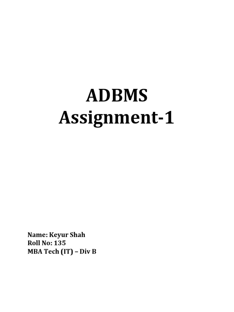 Advanced Database Management System | PDF | Database Transaction ... Advanced Database Management System | PDF | Database Transaction ...