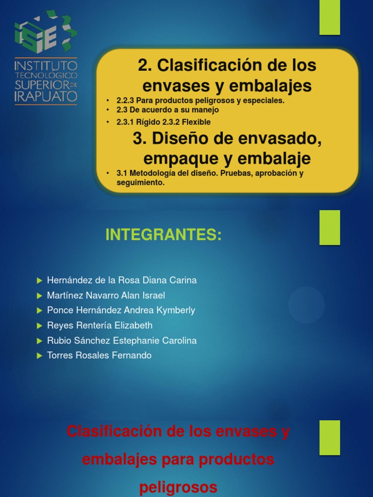 ClasificaciÃ - N de Los Envases y Embalajes para Productos | PDF ...