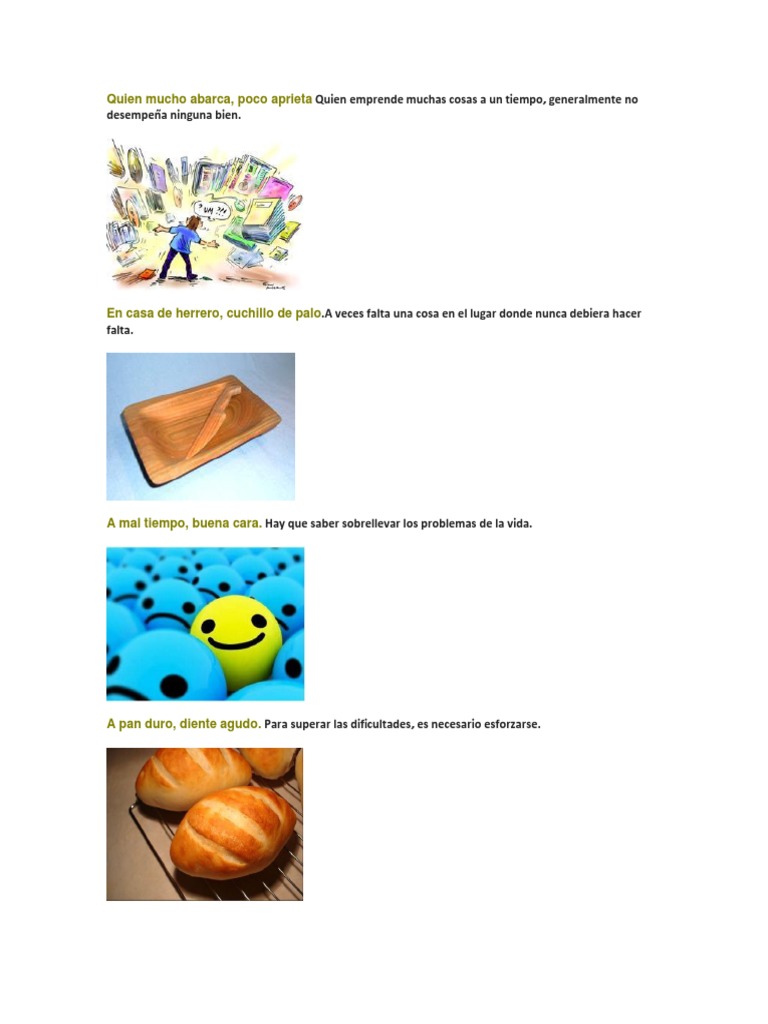 Refranes Ilustrados | PDF