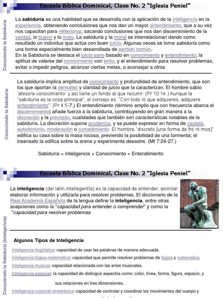 Definición y Claves de la Sabiduría | PDF | Sabiduría | Aparición
