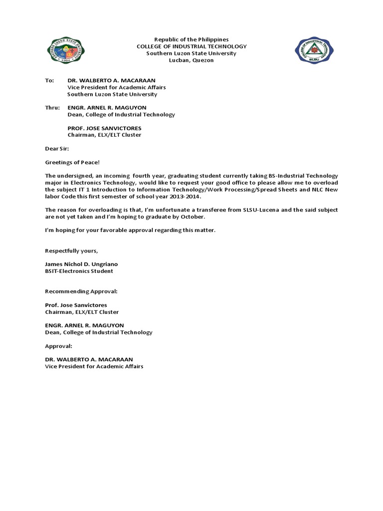 Overload Letter | PDF | Government