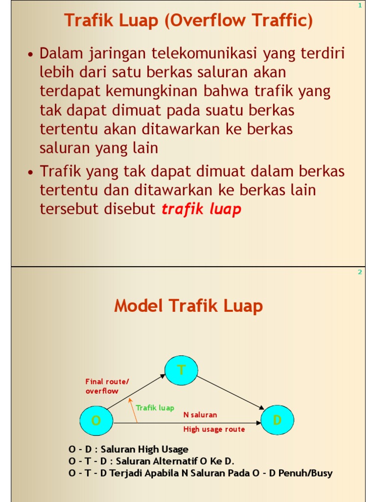 Model Trafik Luap dan Metoda Wilkinson | PDF