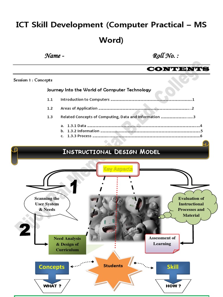 ICT Skill Development in MS Word | PDF | Computers