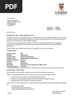 UNSW - Offer Letter PDF | PDF | Travel Visa | Credit Card