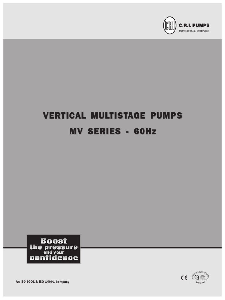 Booster Pumps Multistage Vertical 60Hz | PDF | Control System ...