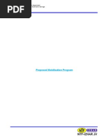 Mobilization Plan | PDF | Project Management | Business